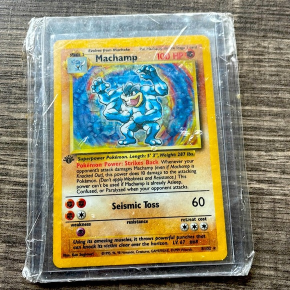 Pokémon | Other | Machamp St Edition Pokmon Card | Poshmark